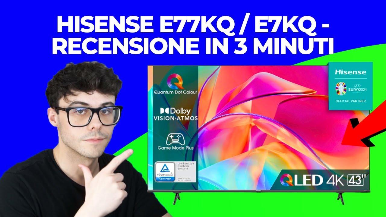 HISENSE QLED E77KQ / E7KQ - RECENSIONE IN 3 MINUTI (43, 50, 55, 65, 75 pollici 2023) - YouTube