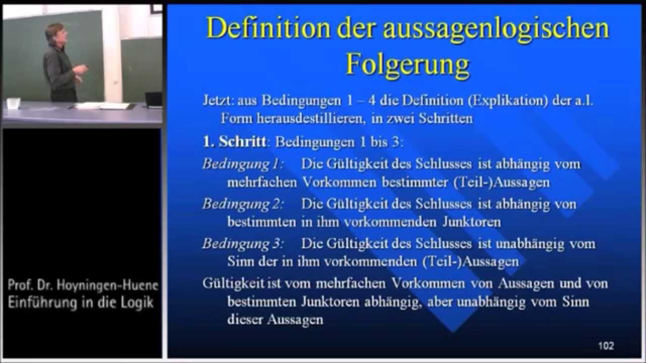 Aussagenlogik 5b: Logische Folgerung - Definition - YouTube