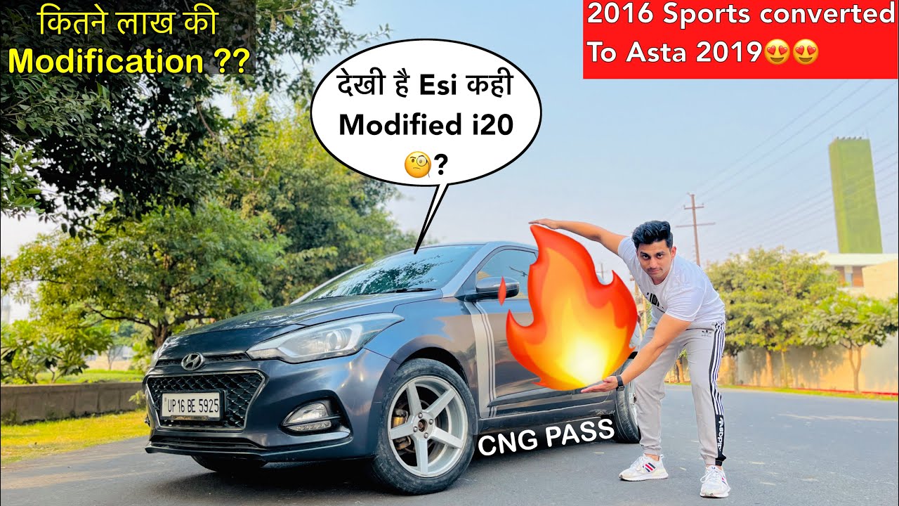 Modified Hyundai i20 Sports converted To Asta 2020😍Best Hyundai i20 ...