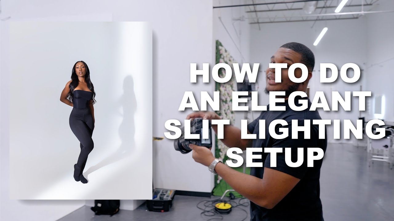1 LIGHT SETUP | HOW TO CREATE A SLIT | Budget Lighting Setup | Look and ...