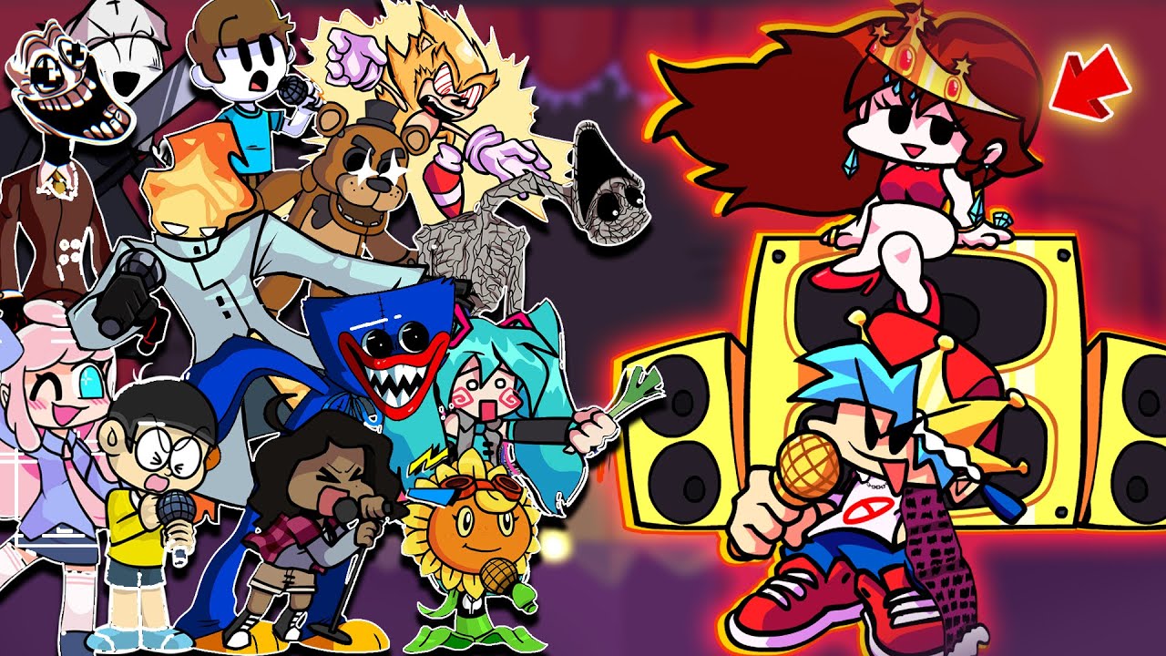 FNF Best Girl But Different Characters Sing It 🎵 (Everyone Sings Best ...