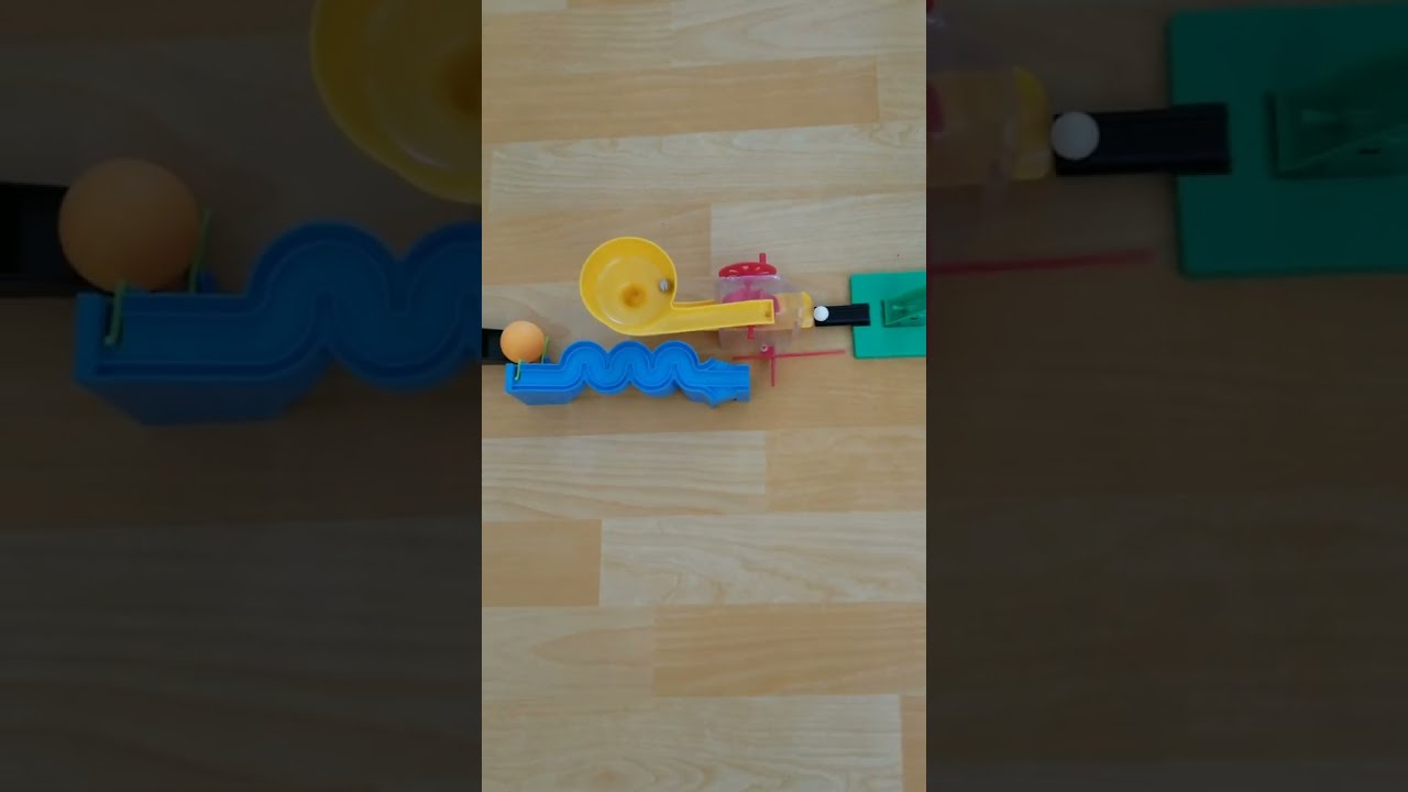 [#Shorts] Balls Run Throughout Domino Rally Stunts ASMR - YouTube