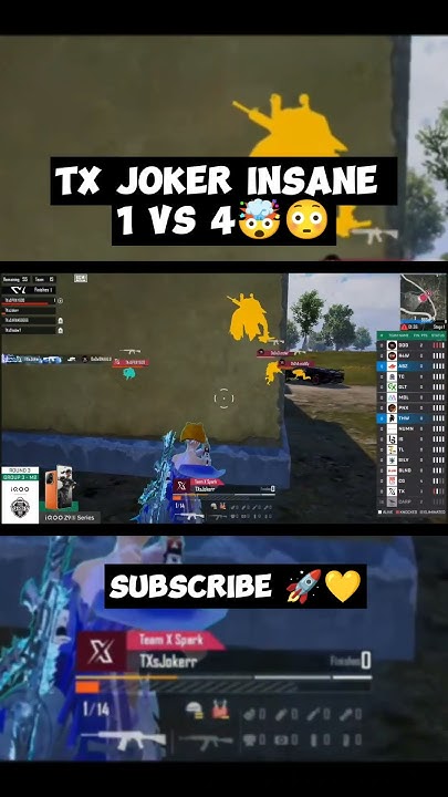 TX JOKER 1VS4🤯⚡#bgmi#bgmilive#bgms#bmps#shortsfeed#shortsviral#ytviral#ytshorts#viralshort#short ...