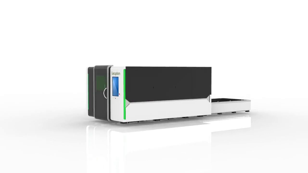 New design full cover fiber laser cutting machine with exchange table ...