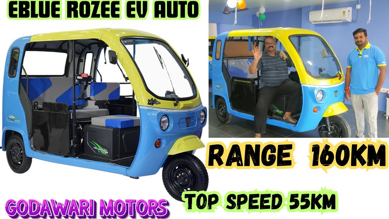 EBLUE ROZEE L5M EV AUTO GODAWARI MOTIRS FULL REVIEW - YouTube