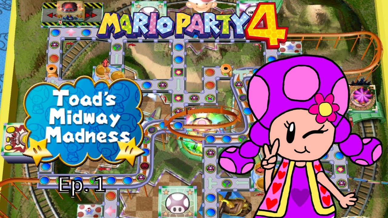 Mario Party 4 Ep. 1 - Toad's Midway Madness - YouTube