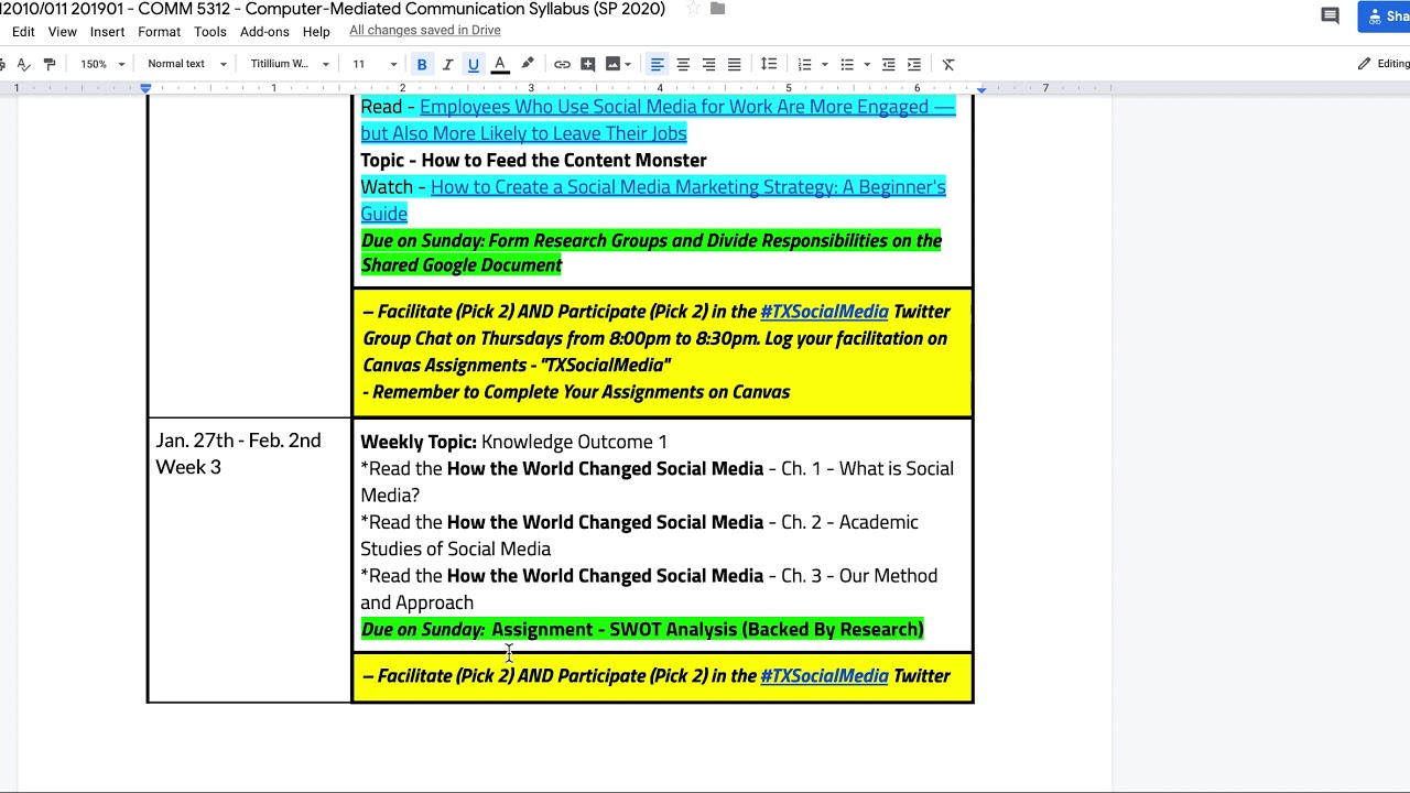 Let's Navigate My Computer Mediated Communication Course: A YouTube Tour (SP Edition) - YouTube
