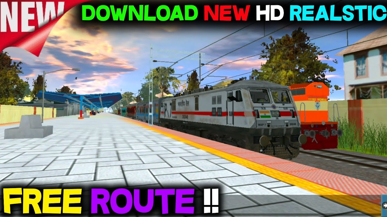 DOWNLOAD NEW HD REALSTIC ROUTE😍FOR TRAINZ SIMULATOR FREE - YouTube