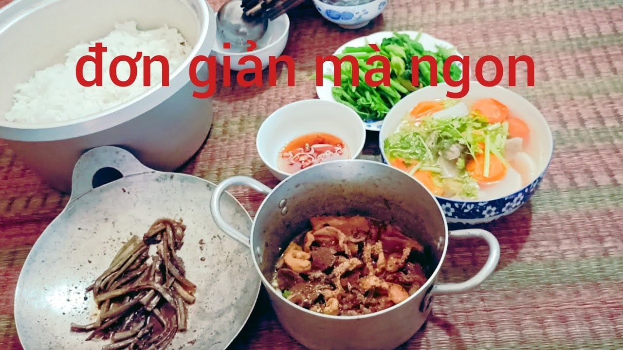 cơm rau luộc . đơn giản của gia đình. - YouTube