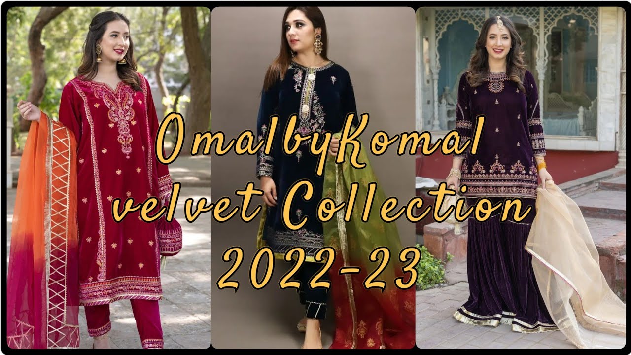 Omal By Komal Winter Velvet Collection 2022-2023 - YouTube