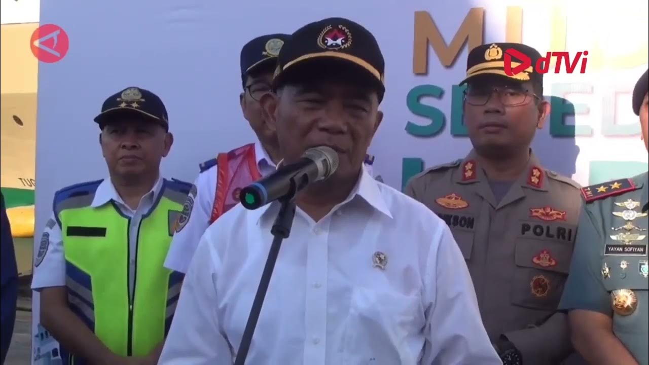 Menko PMK dan menhub lepas pemudik gratis tujuan semarang - YouTube