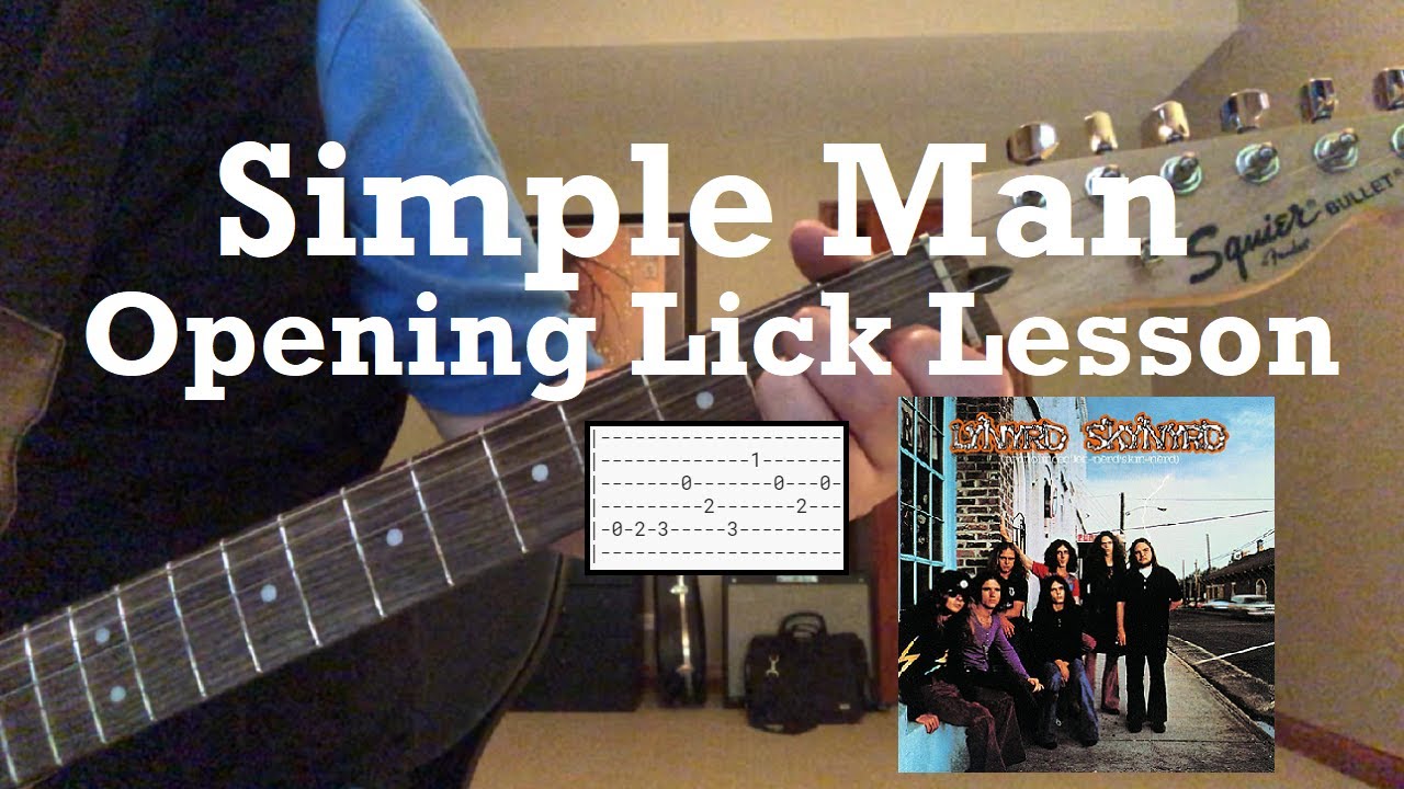 Lynyrd Skynyrd - Simple Man - Guitar Lesson (Intro) - Guitar Tab ...