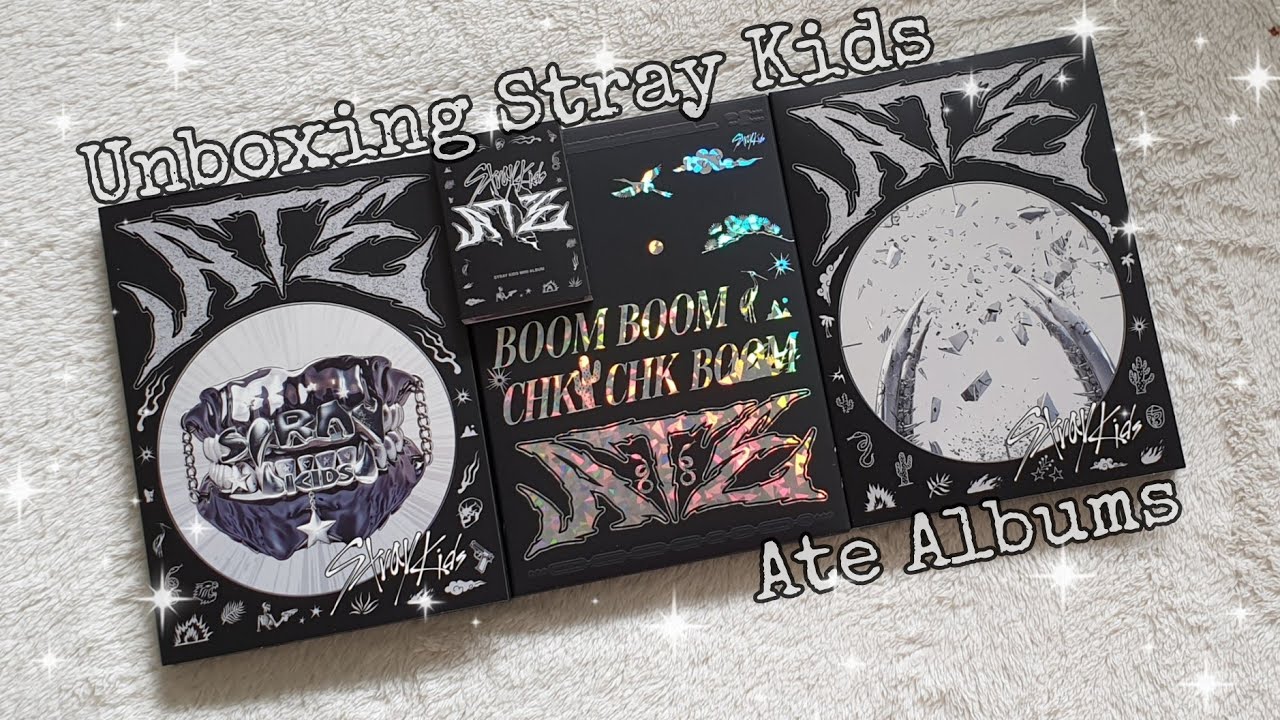 UNBOXING STRAY KIDS ATE ALBUMS / (ATE Limited, Chk Chk, Boom,& Nemo ...