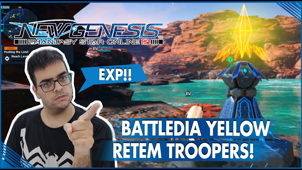 PSO2 New Genesis - Battledia: Yellow (Retem Troopers), Exp bacana mas ...