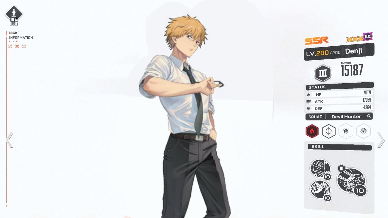Nikke - Denji new SSR character 🌟 - YouTube