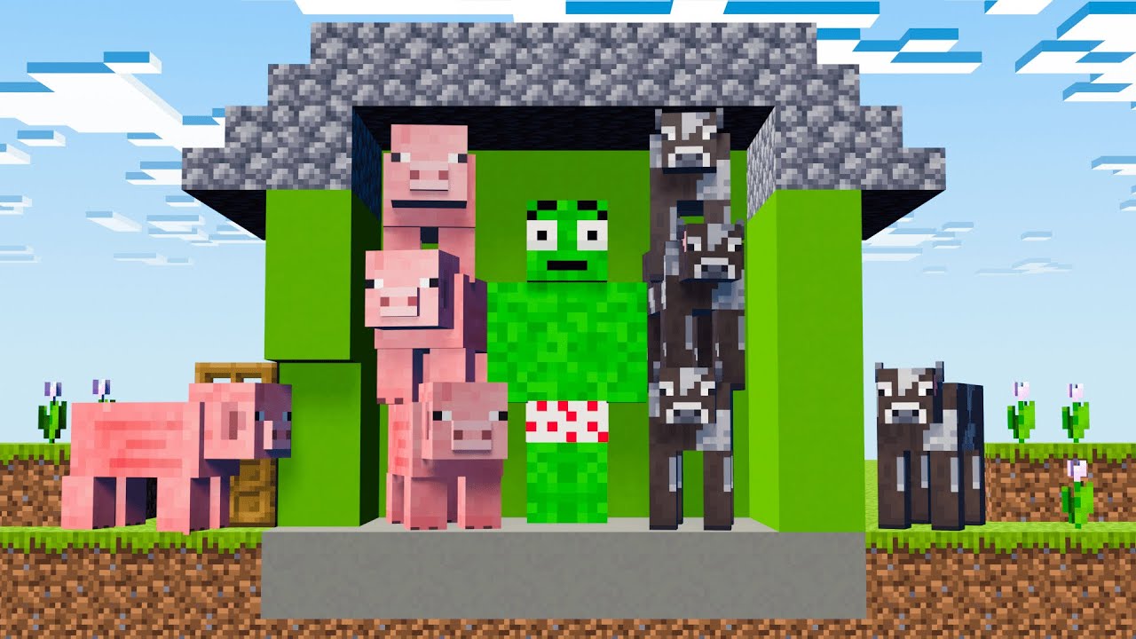 FILLING PicklesA2's House With ANIMALS In Minecraft! - YouTube
