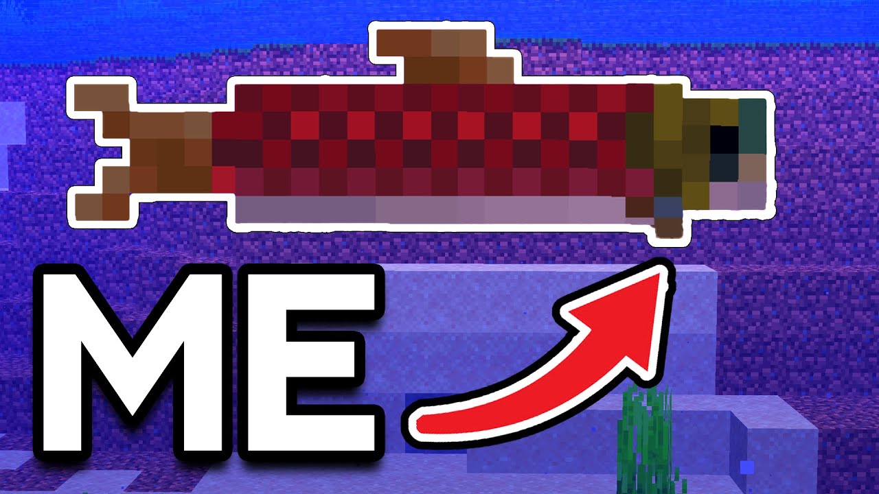 Minecraft but I got Turned Into a Fish - YouTube