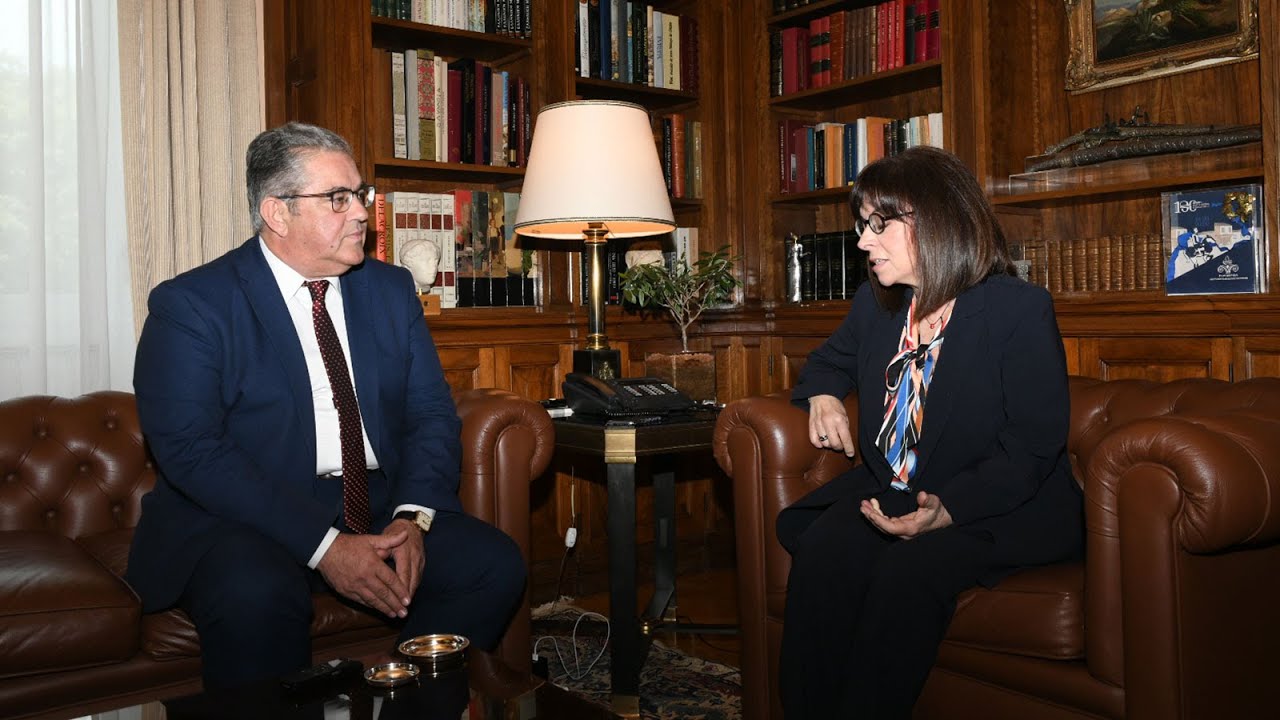 ΣΥΝΑΝΤΗΣΗ ΤΟΥ Δ. ΚΟΥΤΣΟΥΜΠΑ ΜΕ ΤΗΝ Κ. ΣΑΚΕΛΛΑΡΟΠΟΥΛΟΥ - YouTube