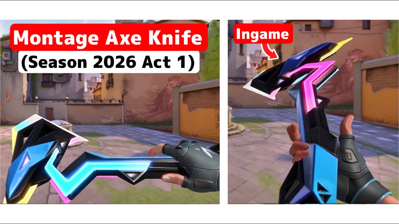 New Season 2026 Act 1 Battle Pass Knife Skin in Valorant (Ingame) - YouTube