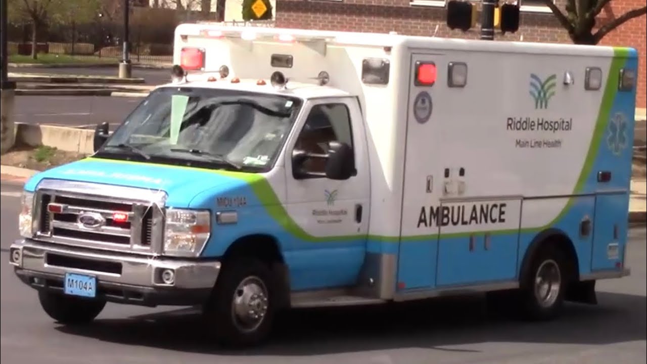 Riddle Hospital EMS MICU 104A Responding - YouTube