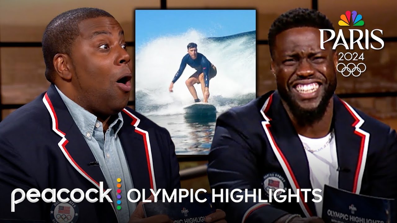 Colin Jost Joins Olympians Surfing in Tahiti | Olympic Highlights With ...