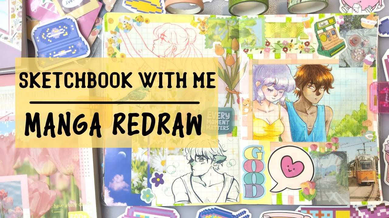Dessinons des cases de BD ~ Redraw manga avec mes OCs - YouTube