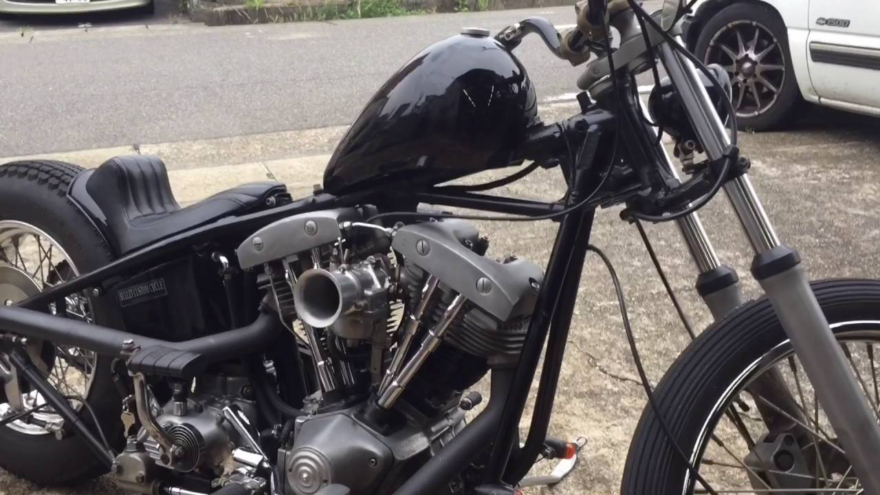 BULLET CUSTOM CYCLE '79 Shovel RIGID For Sale!! - YouTube