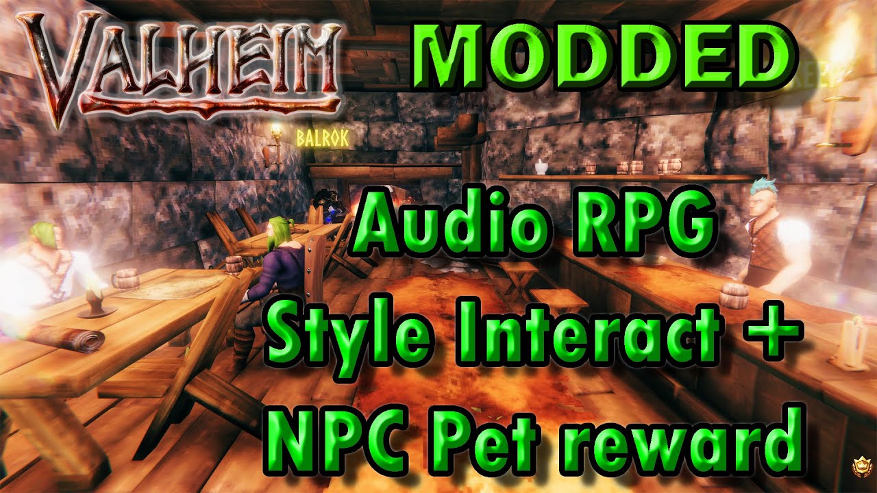 Valheim Modded 2023: NPC RPG Style Audio Interaction Demo // Quest ...