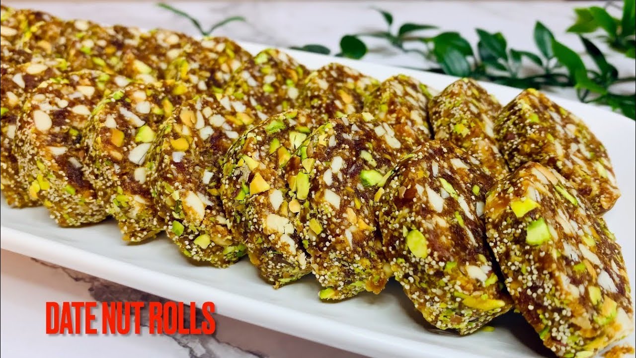 Delicious & Nutritious Date & Nut Rolls Recipe! by Mama's Cooking ...