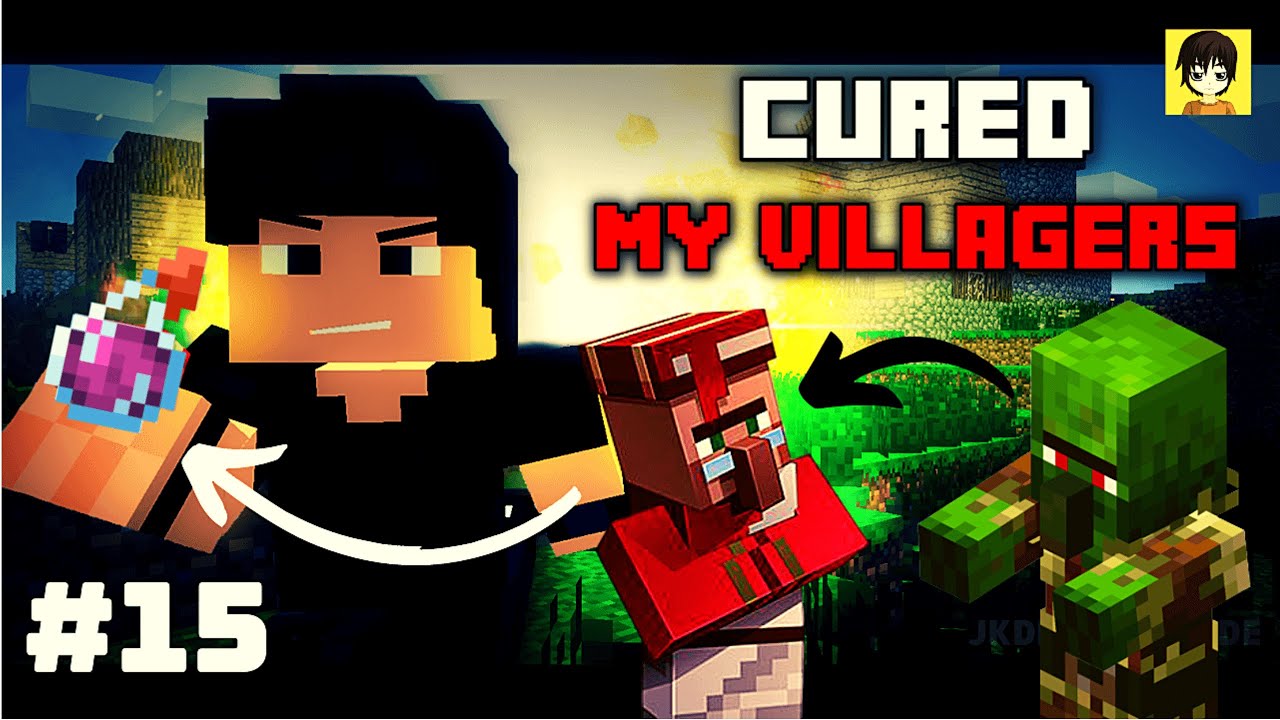 I CURED MY VILLAGERS || Minecraft: Survival Gameplay #15 || Playdition ...