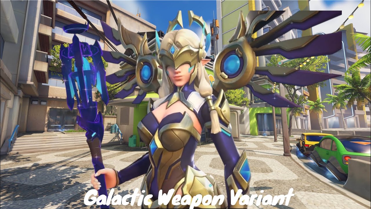 radiant angel skin with galactic weapon variants! overwatch 2 ~ mercy ...