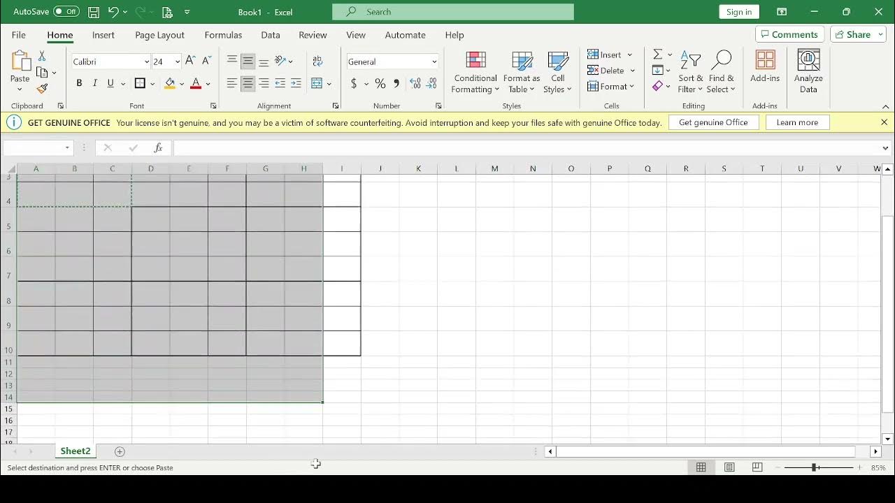 SUDOKU PUZZLE EXCEL - YouTube