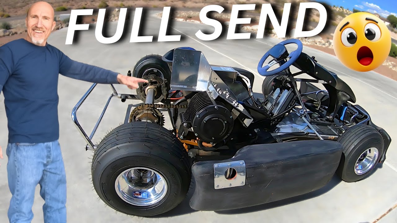 Electric Kart MELTS Tires at Ludicrous Speed - YouTube
