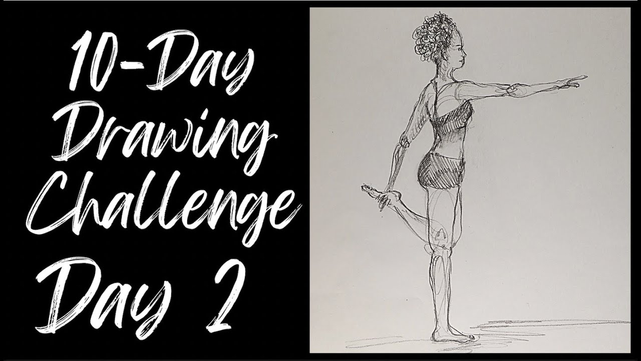 Gesture Drawing // Day 2 of the 10 Day Drawing Challenge - YouTube
