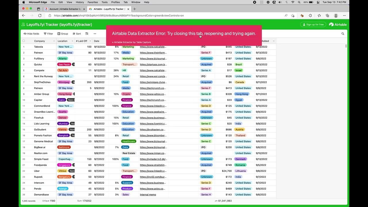 Airtable Extractor by Table Capture - Microsoft Edge Demo (September 2022) - YouTube