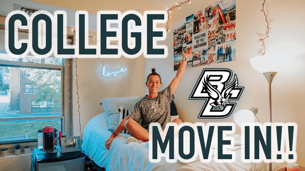 BOSTON COLLEGE MOVE IN | ROOM TOUR FOR ON CAMPUS HOUSING - YouTube