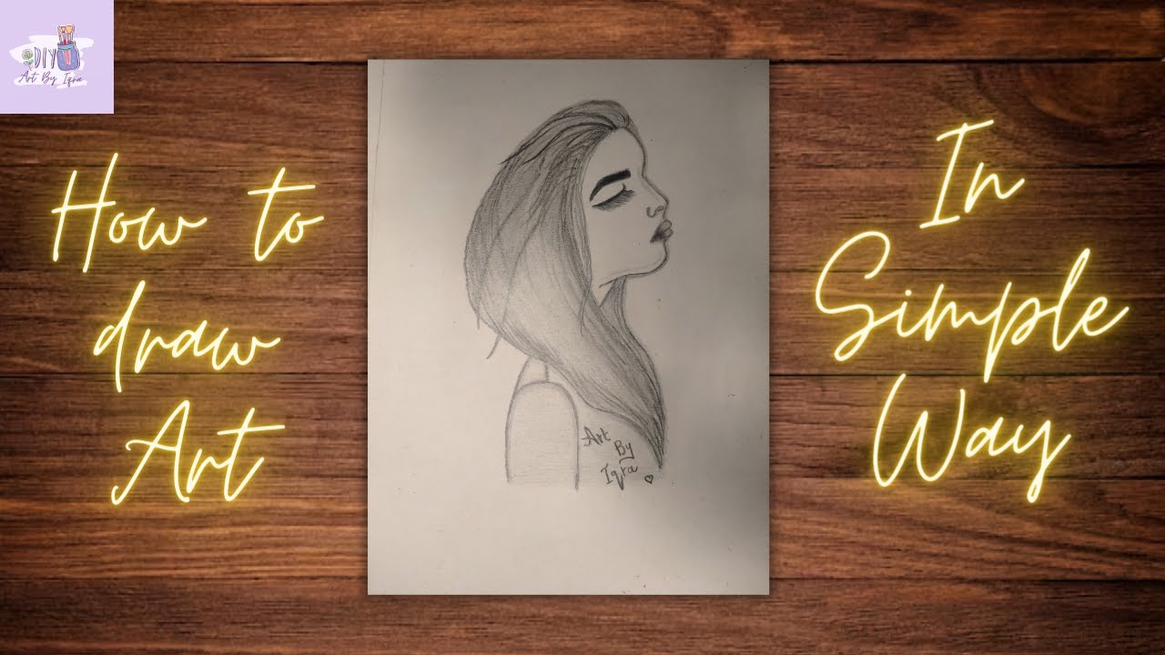 How to make Art drawing in easy way with pencil - YouTube