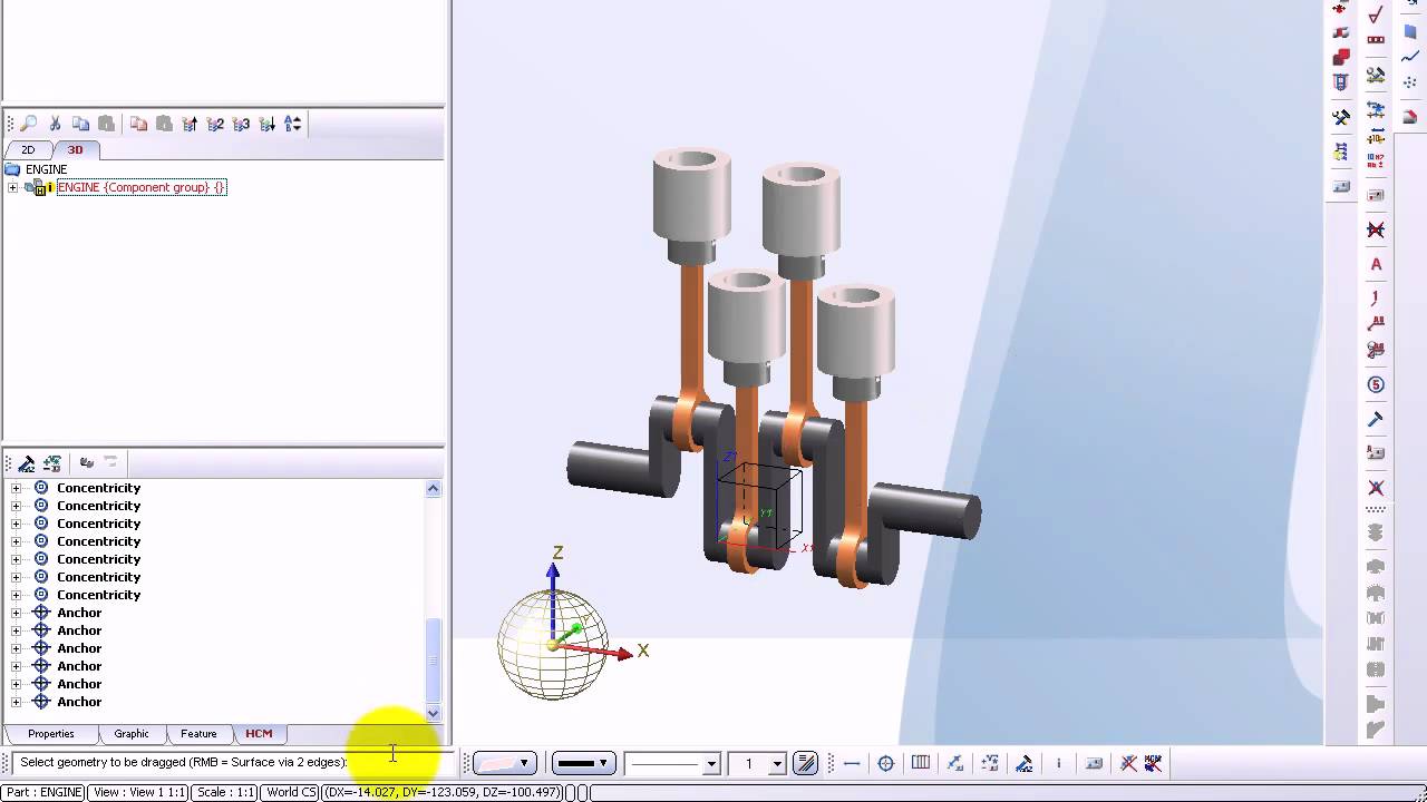 HiCAD - Design simulation 01 - YouTube