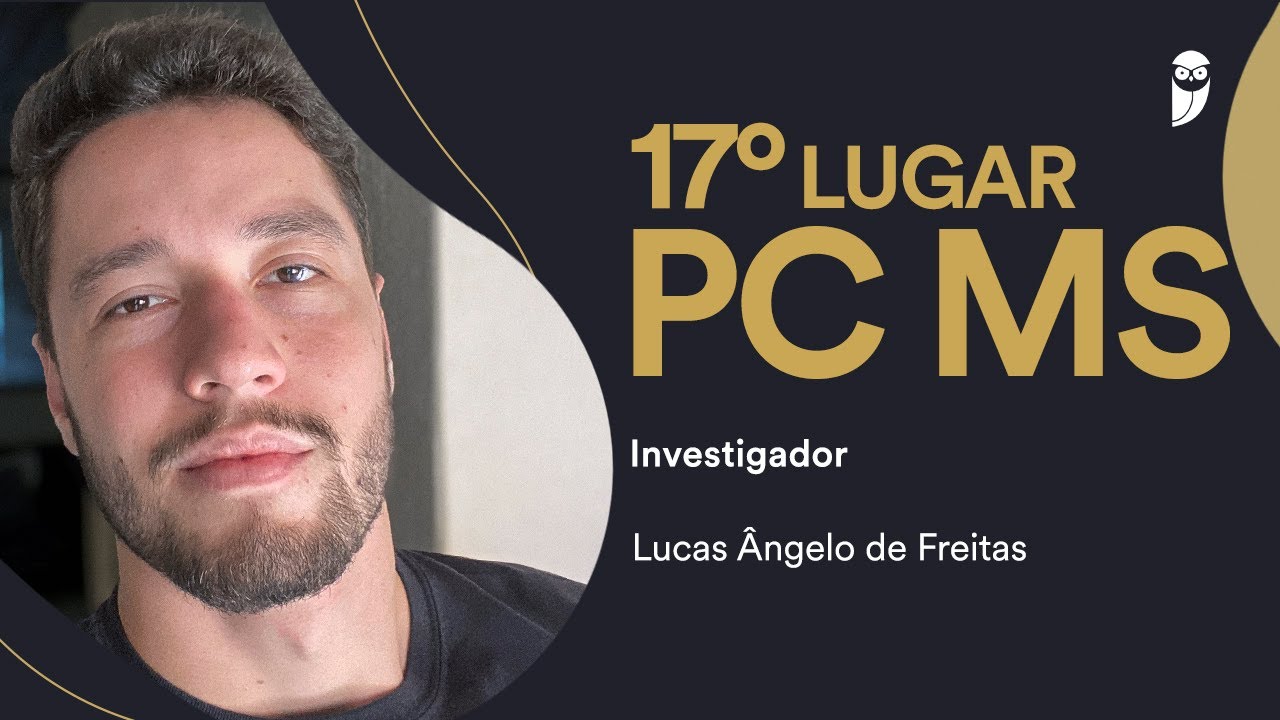 PC MS: Lucas Ângelo de Freitas, aprovado em 17° lugar para Investigador ...