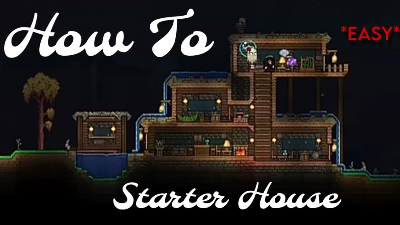 Terraria Building Tips: How To Starter House - YouTube