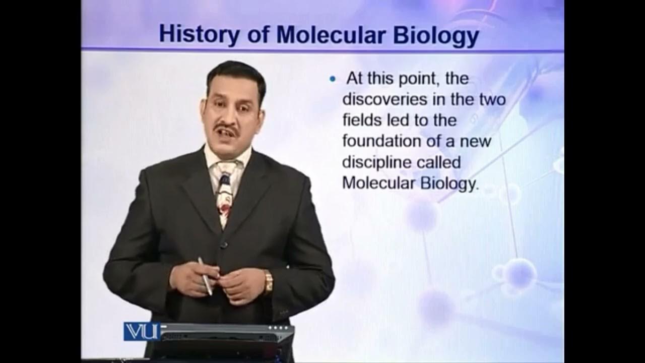 BIF101 introduction to bioinformatics topic 8 history of molecular biology on vulms - YouTube