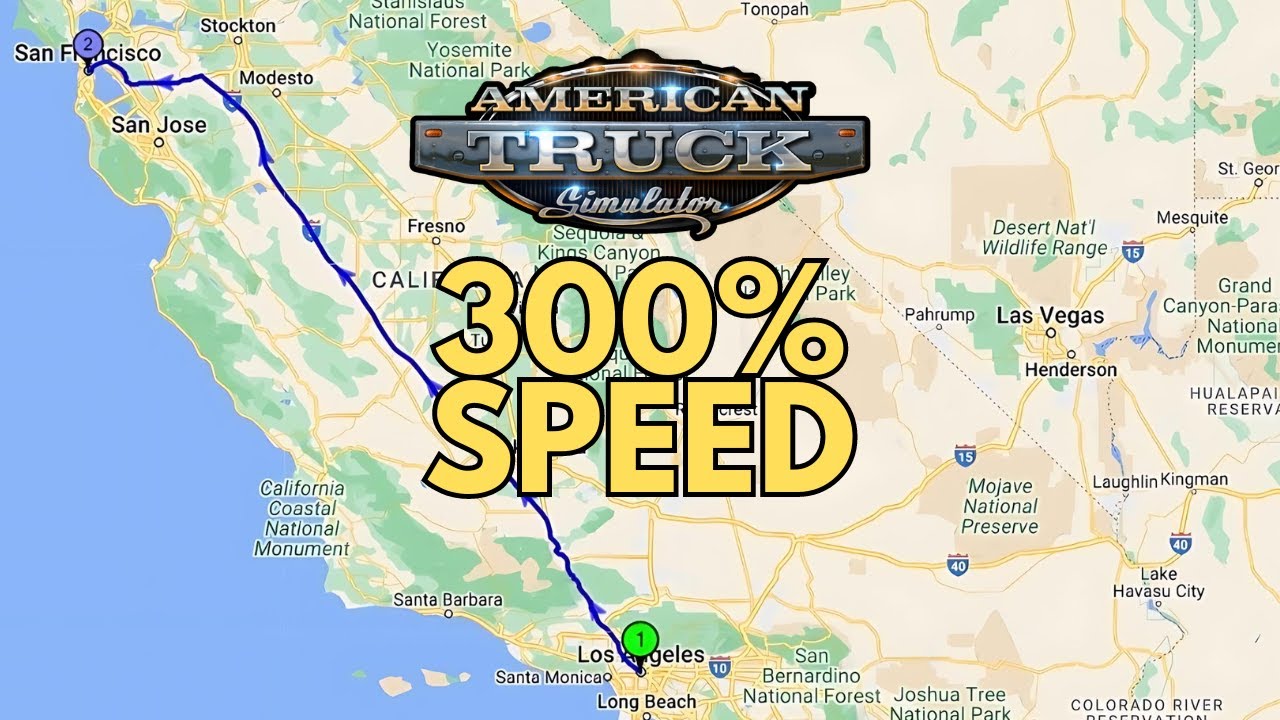 Driving From Los Angeles to San Francisco at 300% Speed - American ...