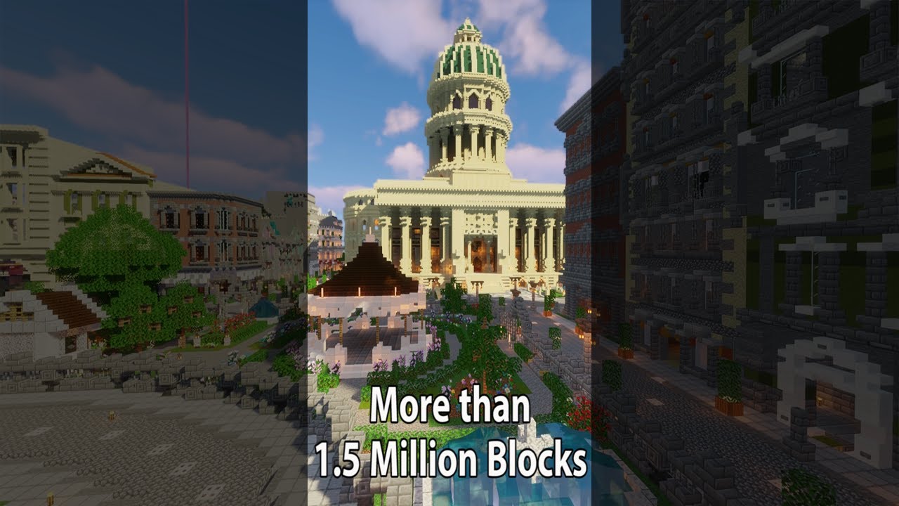 Minecraft 1.5 Million Blocks in Survival #shorts - YouTube