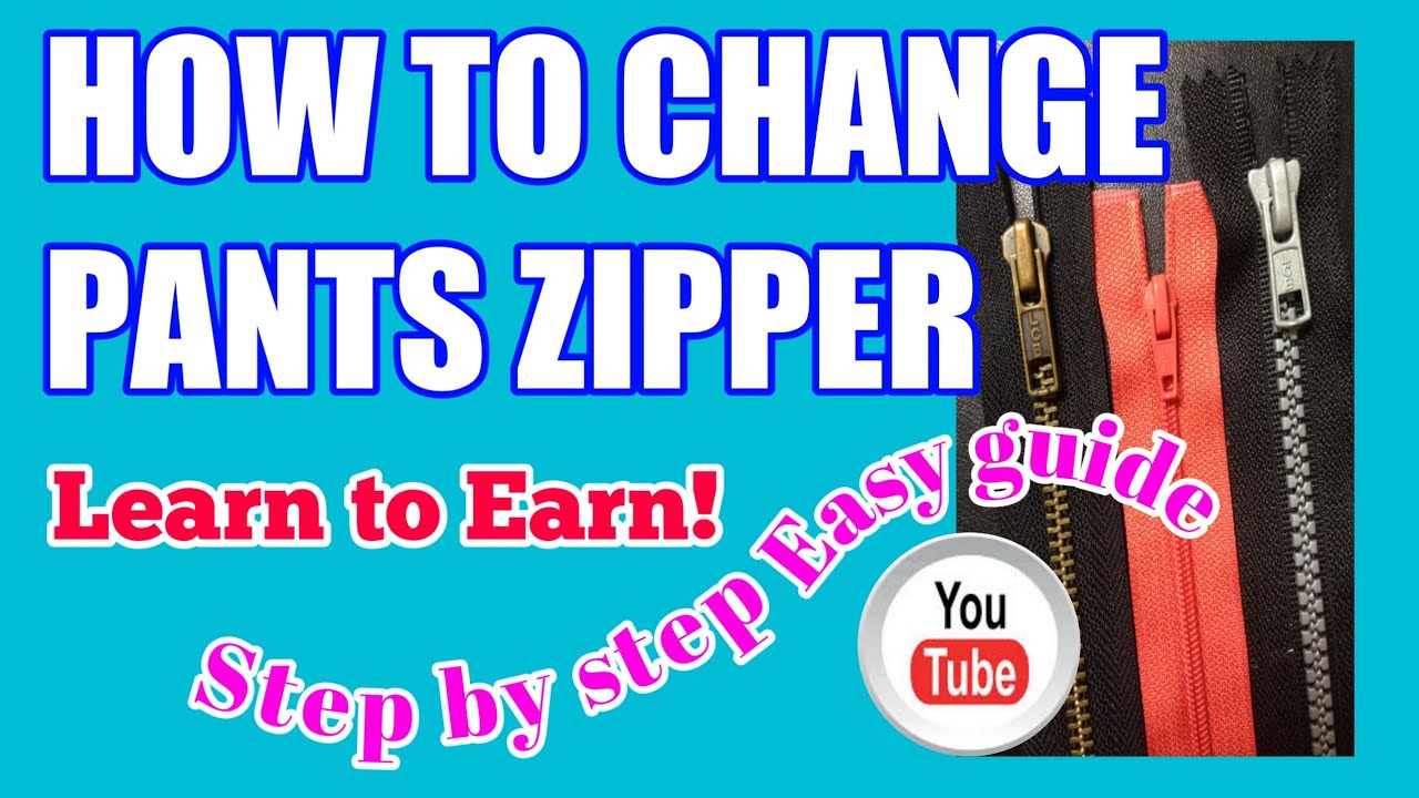 PANO PALITAN ANG ZIPPER NG PANTS, WATCH THIS AND LEARN EASILY, MAG ARAL ...
