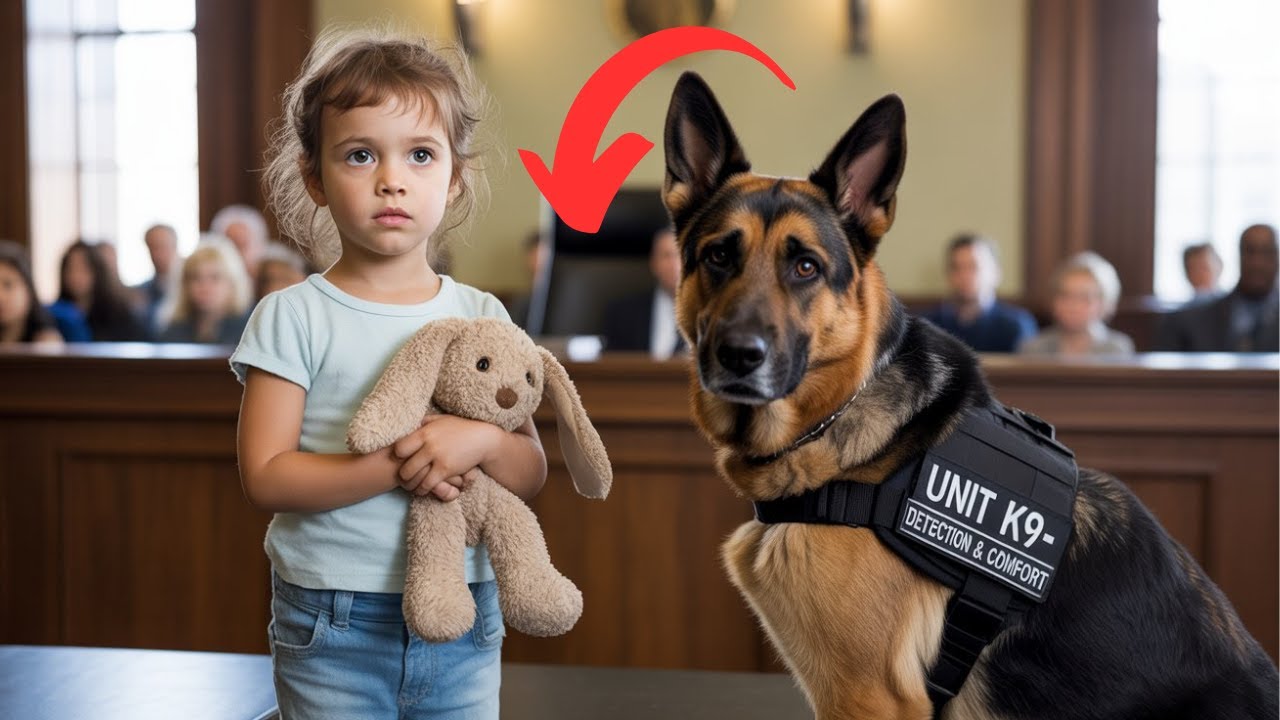 "Little Girl Confronts Police Dog in Courtroom — Her Chilling Words ...