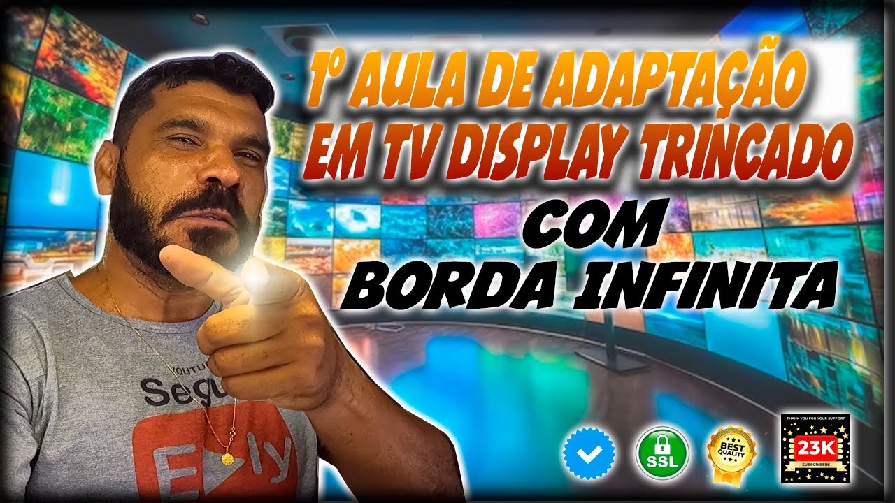 Tv smart borda infinita display quebrado ( recuperada ) - YouTube