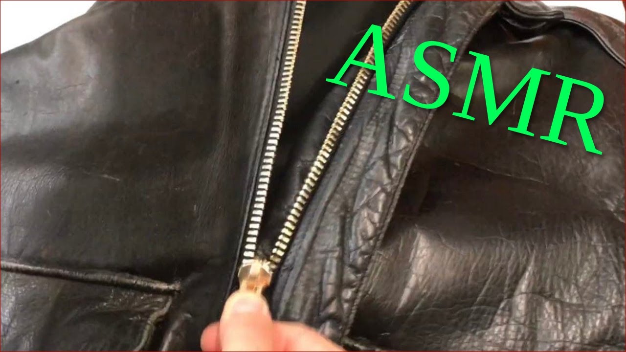 ASMR || Replacing Leather jacket Zipper || Relaxing ASMR | How to ...