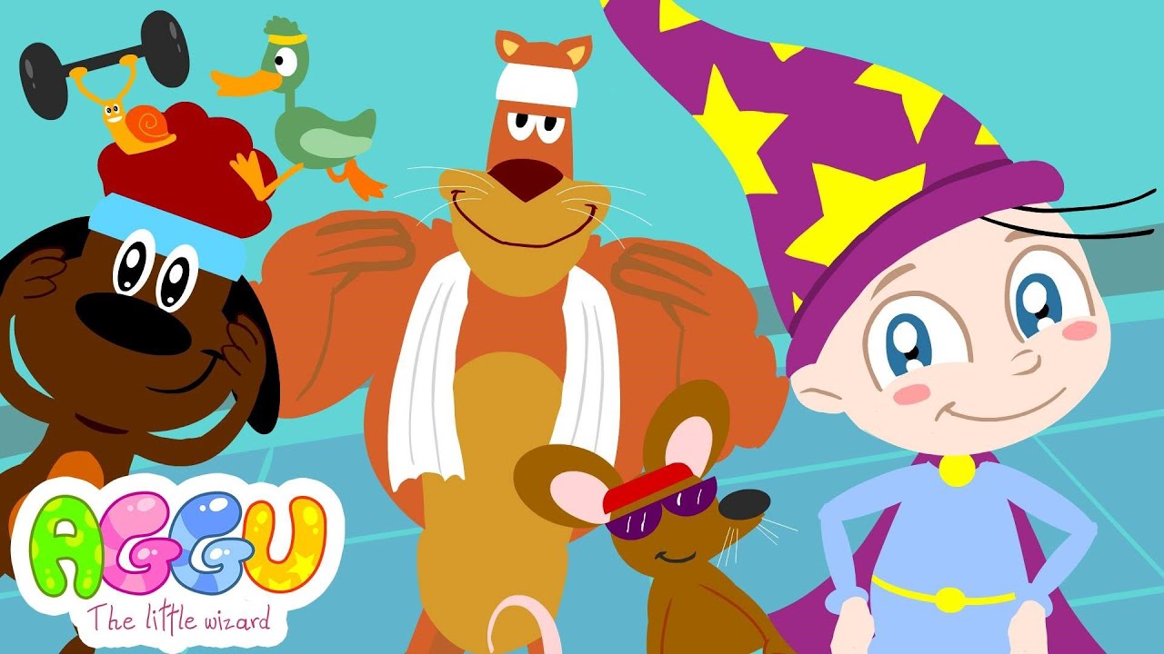 Head Shoulders Knees And Toes | Aggu - The Little Wizard - YouTube