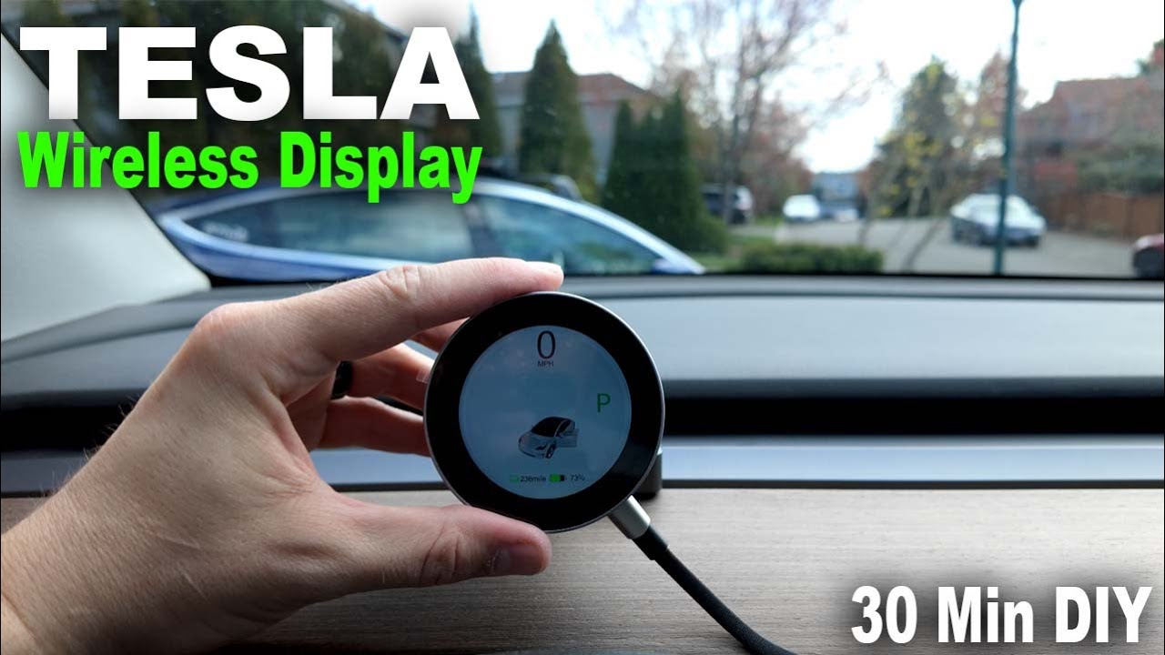 New Tesla Model Y/3 Wireless Instrument Display Upgrade | Easy DIY ...