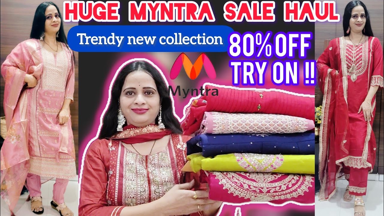 HUGE* Festive/ Wedding wear kurtaset from Myntra | Myntra Designer ...
